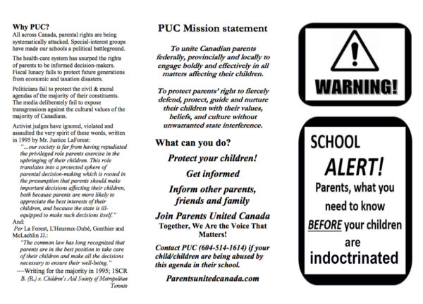 Warning! brochure